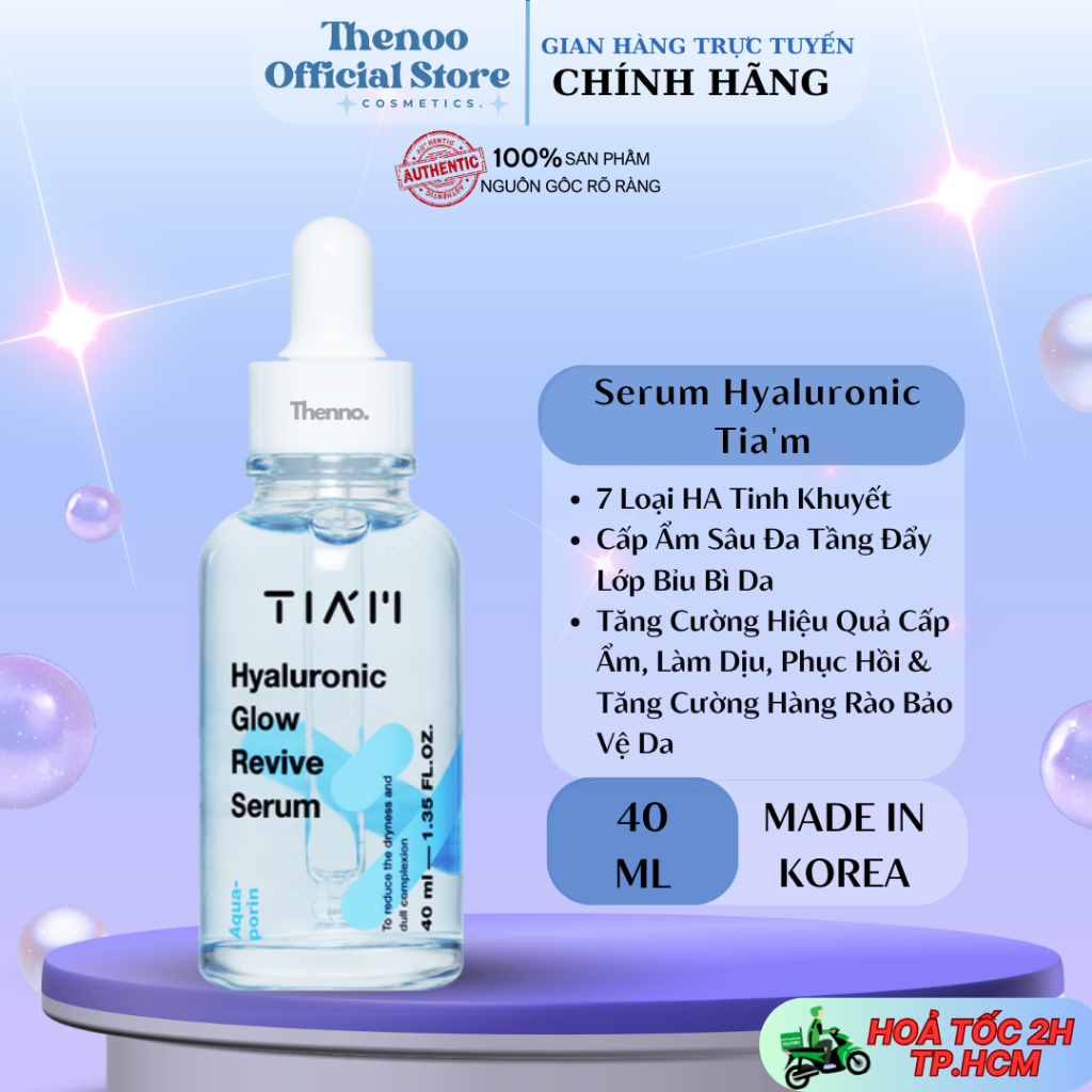 Tiam Hyaluronic Glow Revive Serum 40ml Korean | Shopee Singapore