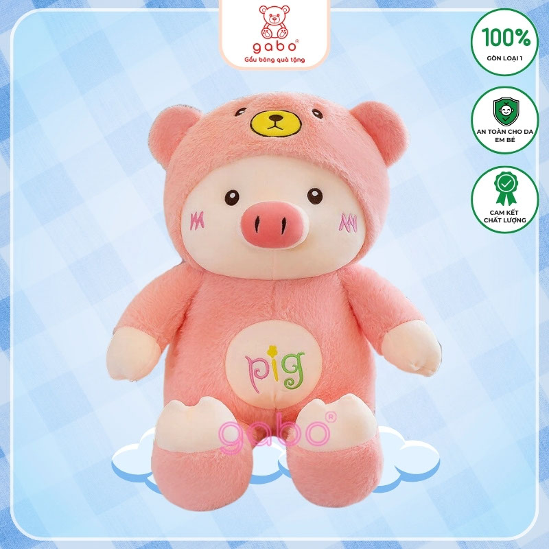 Pig TEDDY BEAR Wearing BEAR Hat, Pig Wearing GABO TEDDY BEAR Furry BEAR ...
