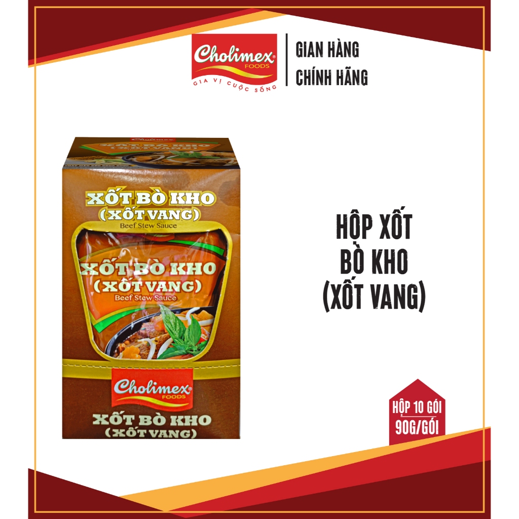 Cholimex Braised Beef Sauce Box (Beef in Wine Sauce) - convenient ...