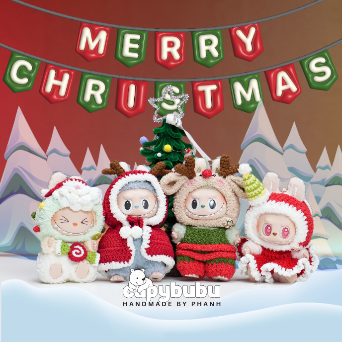 Real photos of Labubu V1 V2 clothing collection TeddyLulu Baoao Noel ...