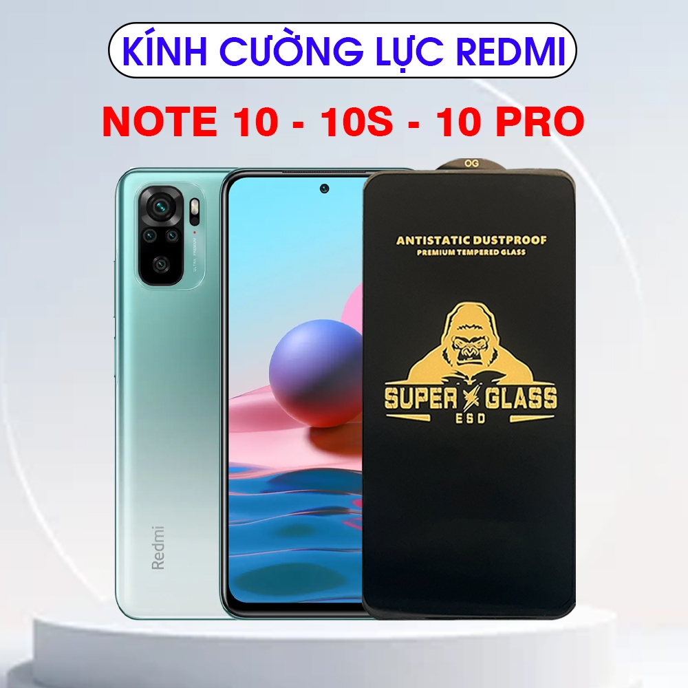 Redmi Note 10 - Note 10S - Note 10 Pro Super Glass nano-coated tempered ...