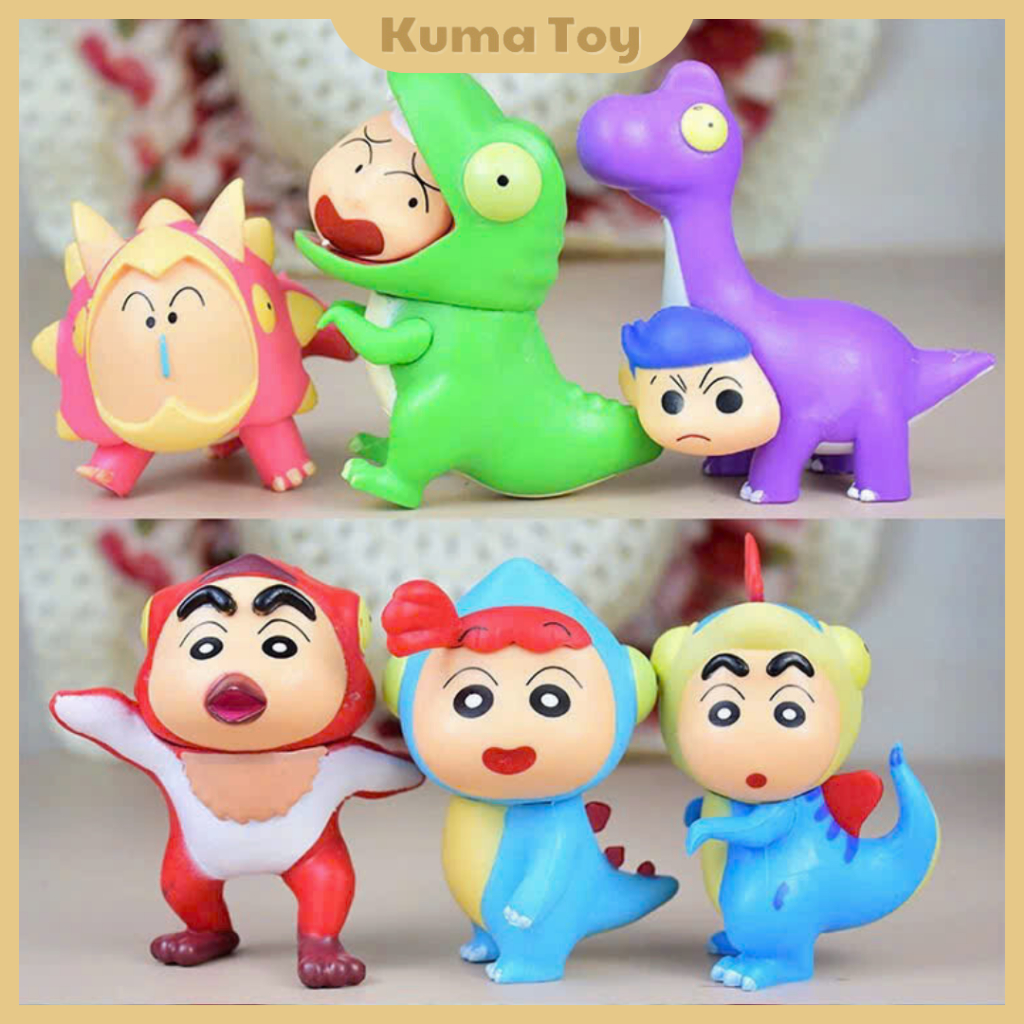 Shin and his friends dinosaur cosplay model set - decorative pencil boy ...