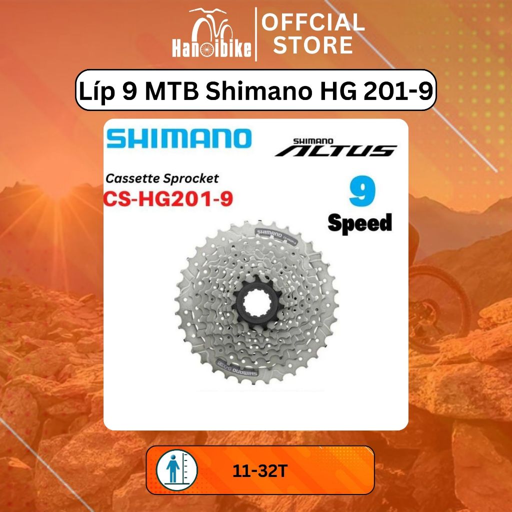 Shimano HG 201-9 MTB 9 tire - 11-32T (piece) | Shopee Singapore