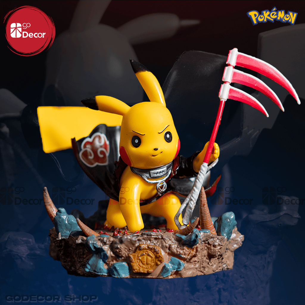 Pokemon Pikachu Cosplay Akatsuki Figure with Premium Base 10cm High ...