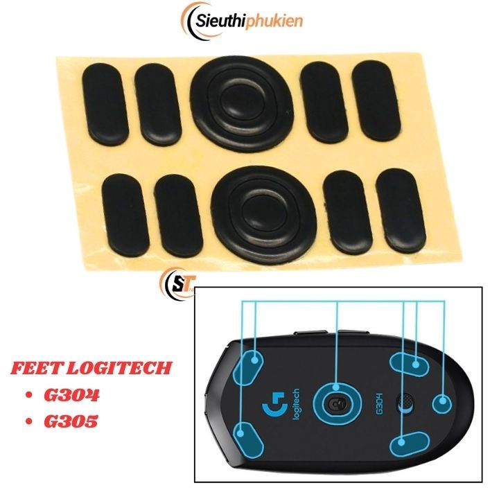 2 sets of logitech G304 G305 gaming mouse feet, logitech mouse feet ...