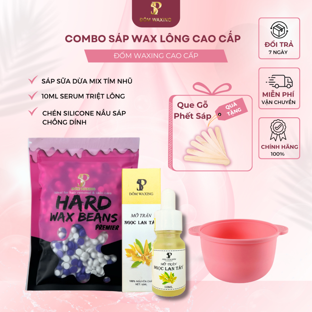 Combo Hot Purple Emulsion Hair Wax Mixed with Coconut Milk 300gr ...