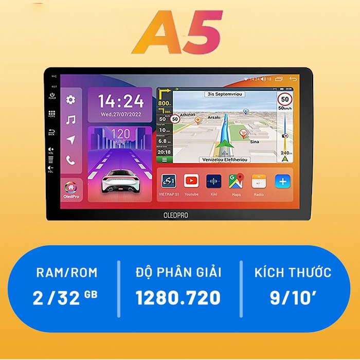 New generation Android car screen with 5G OLEDPRO A5 sim card, face ...