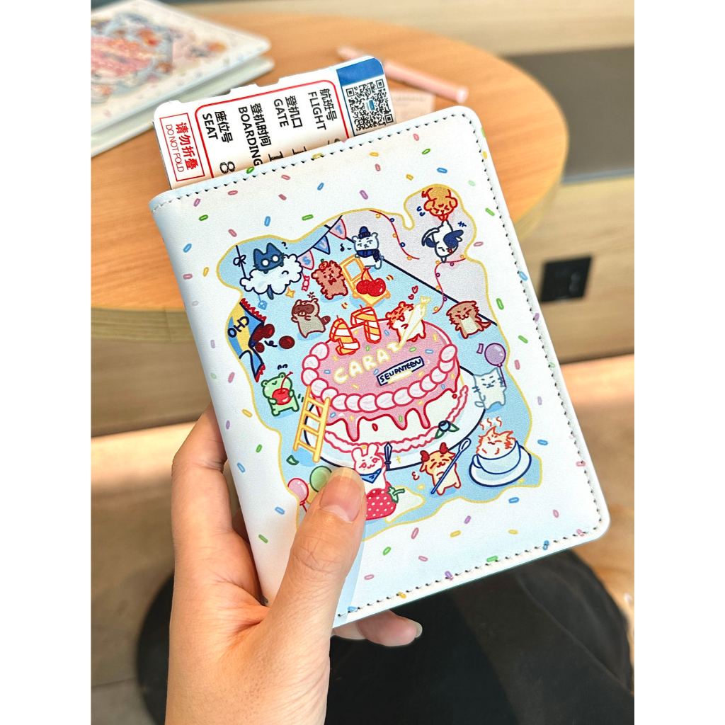 Korean SVT Kera passport wallet, cute design, multi-function, card and ...