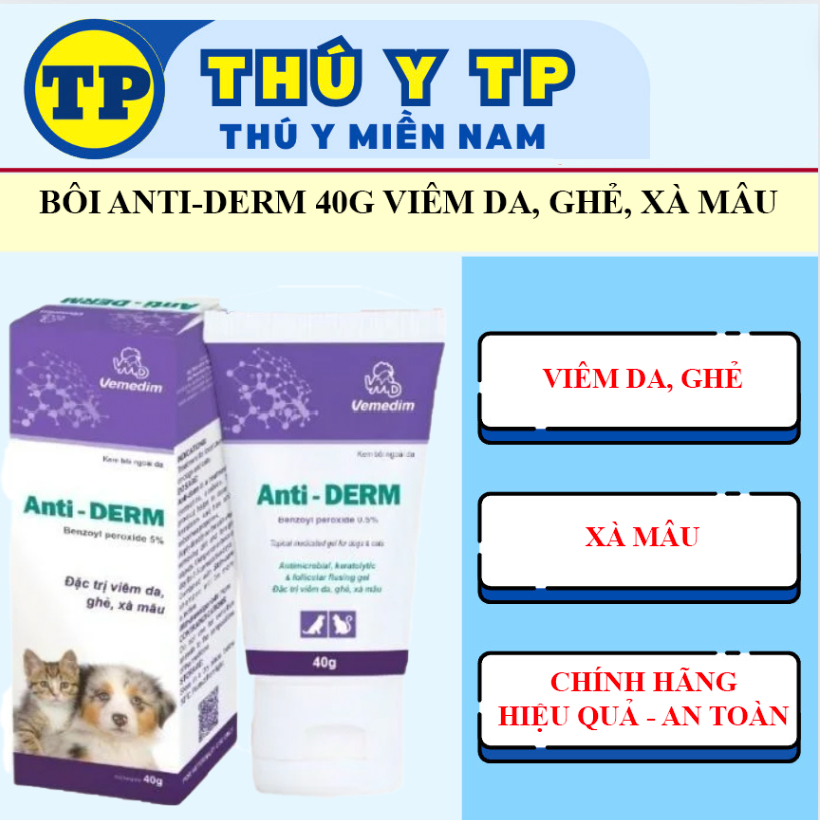 Vemedim Anti Derm Dermatitis, Scabies, and Scabies Cream for Dogs and ...