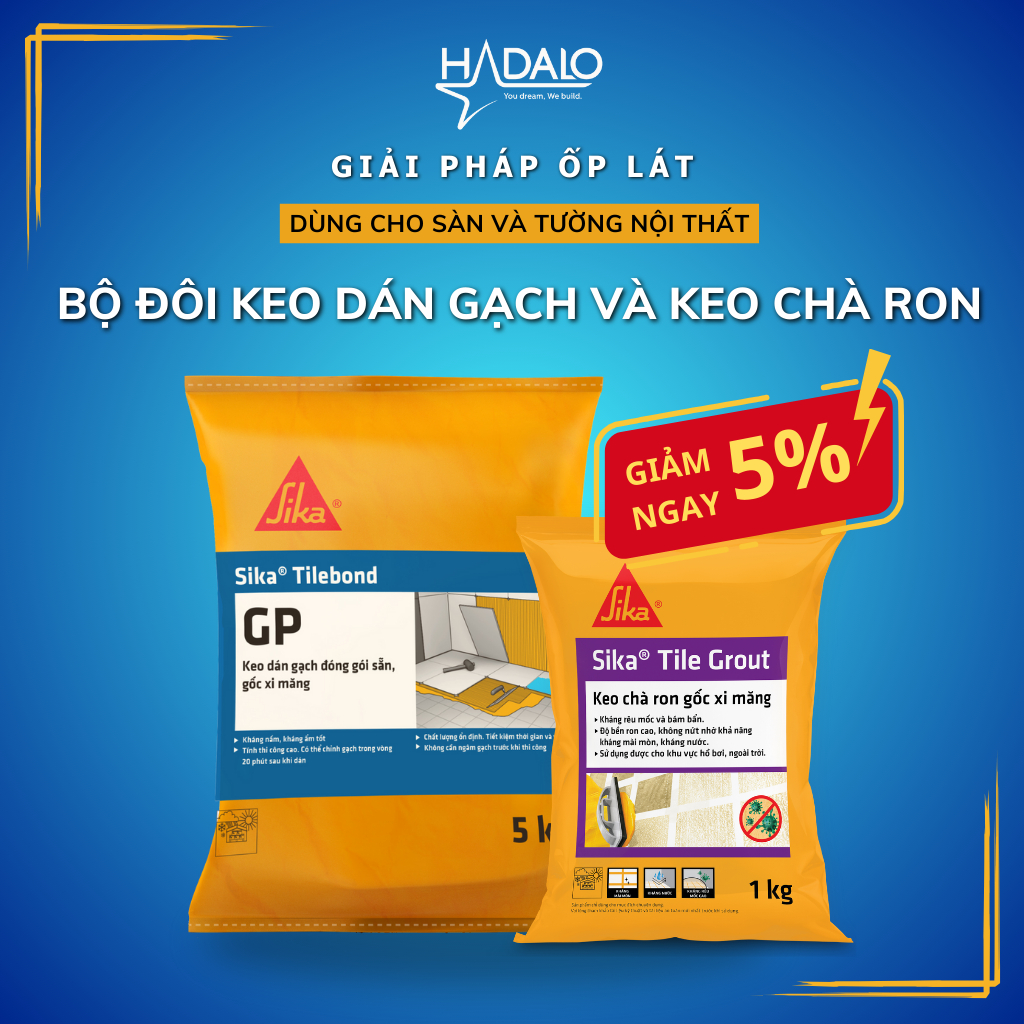 Sika Combo - Sika TileBond GP Tile Adhesive and Sika Tile Grout ...