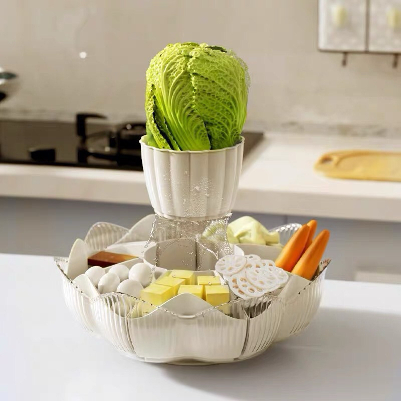 7-compartment Hot Pot Food Tray that can rotate 360 degrees, Jam Tray ...