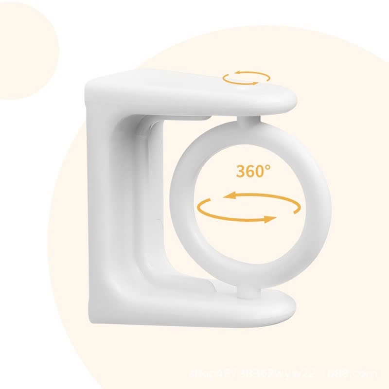 Curtain accessories. Curtain rod end support sticker, 360 degree ...