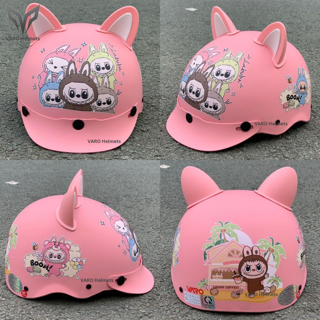 [Free Cat Ears] VARO Children's Helmet - Helmet for Children from 3 to ...
