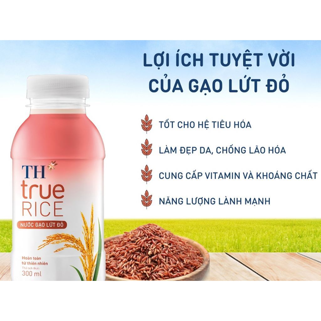 Red brown rice water, TH True MILK roasted rice water 300ml bottle ...