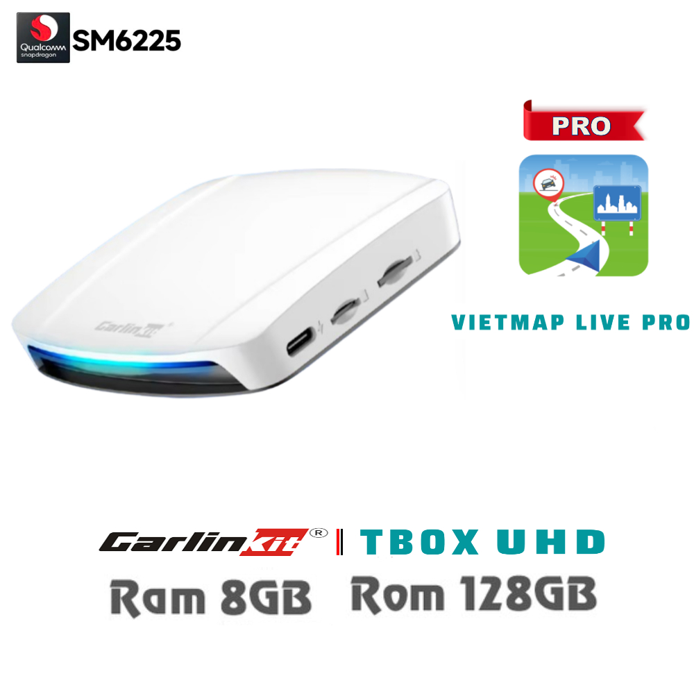 Android Box Carlinkit Tbox UHD Ram 8Gb Rom 128Gb - Chip SM6225 - Vietmap S2 - Vietmap Live Pro ...