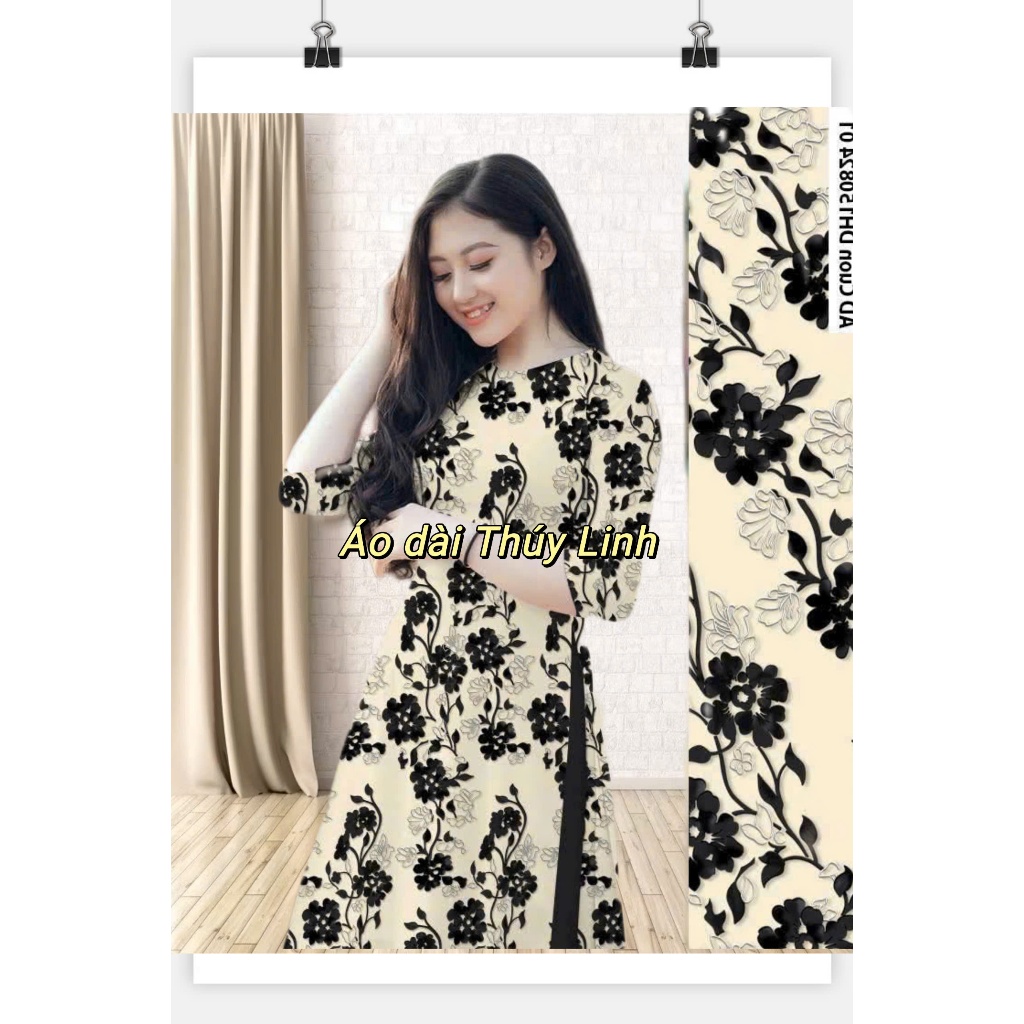 Latest 8D printed ao dai model - Thuy Linh Garment Factory | Shopee ...