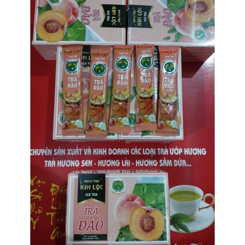 Kim Loc Peach Tea box of 16 packs x 15gr | Shopee Singapore