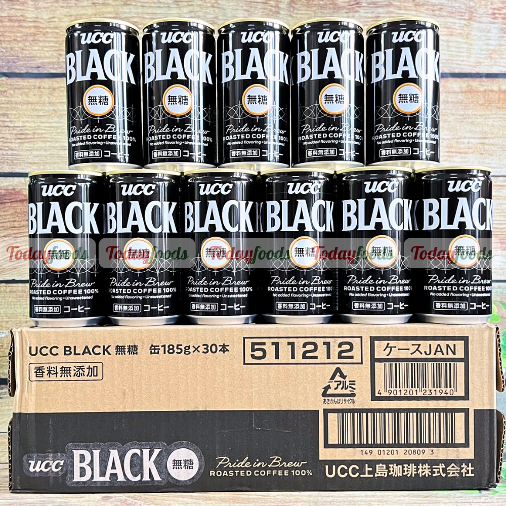 Ucc BLACK COFFEE 185G (NO SUGAR) – BOX OF 30 CANS | Black COFFEE JAPAN | Shopee Singapore