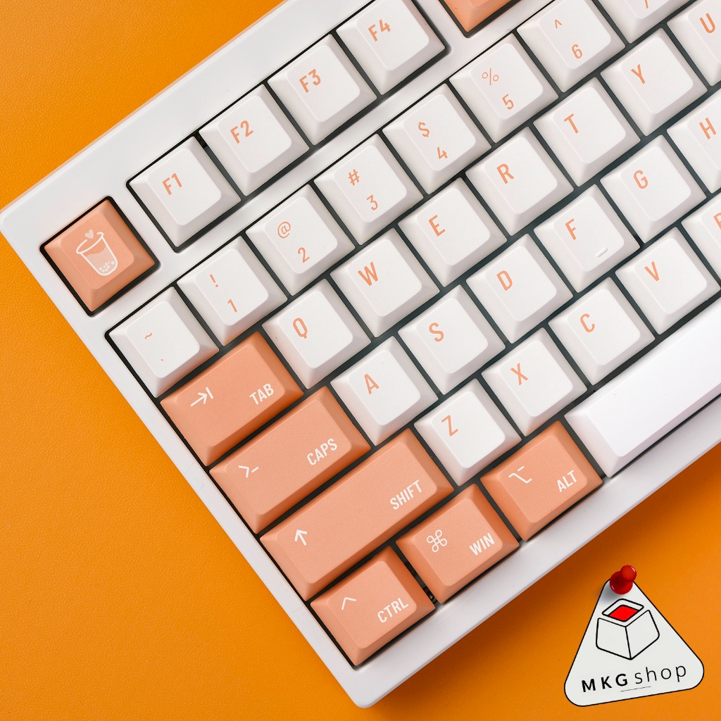 Mango Juice Mango smoothie Keycap set | Pbt thermal printing | 132 ...