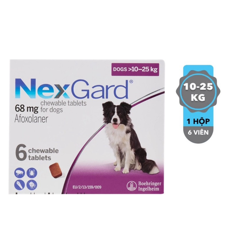 Nexgard - Box of 6 tablets - Prevent and Treat Ticks, Fleas, Scabies ...