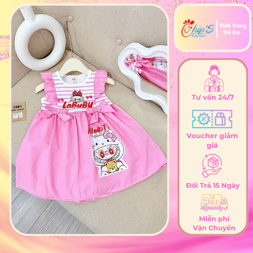 Labubu Bow Plaid Dress with Hem 10-30kg | Shopee Singapore