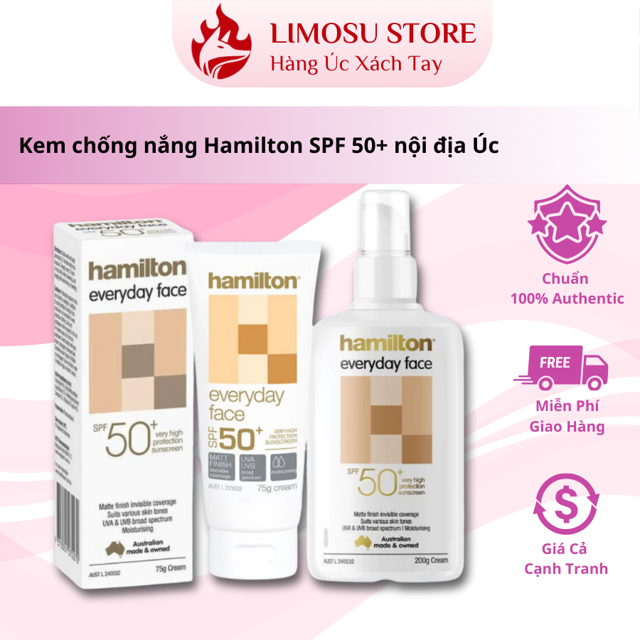 Hamilton SPF 50+ Australian domestic sunscreen | Shopee Singapore