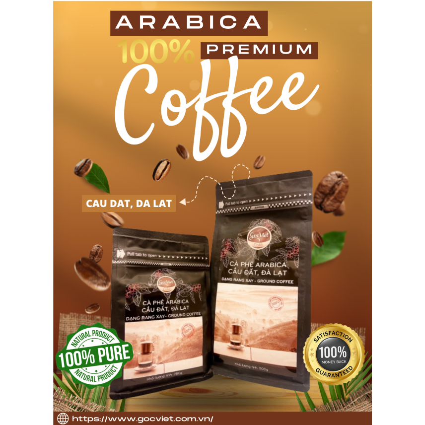 Cau Dat Arabica Coffee, Da Lat - 100% pure roasted and ground coffee ...