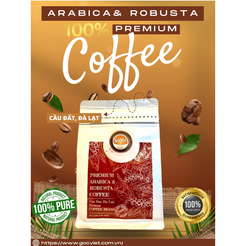 Cau Dat Da Lat Arabica and Robusta coffee - 100% pure coffee granules ...