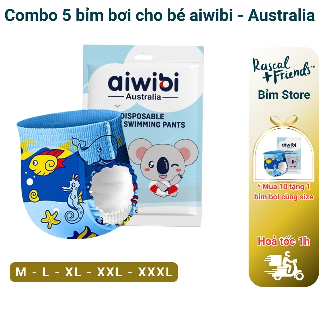 Combo of 5 aiwaibi baby swimming diapers - premium Australian baby ...