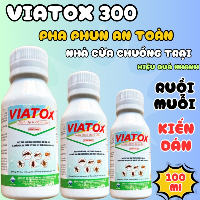 Viatox 300 flies, mosquitoes, ants, ticks, lice, fleas, chicken mites ...