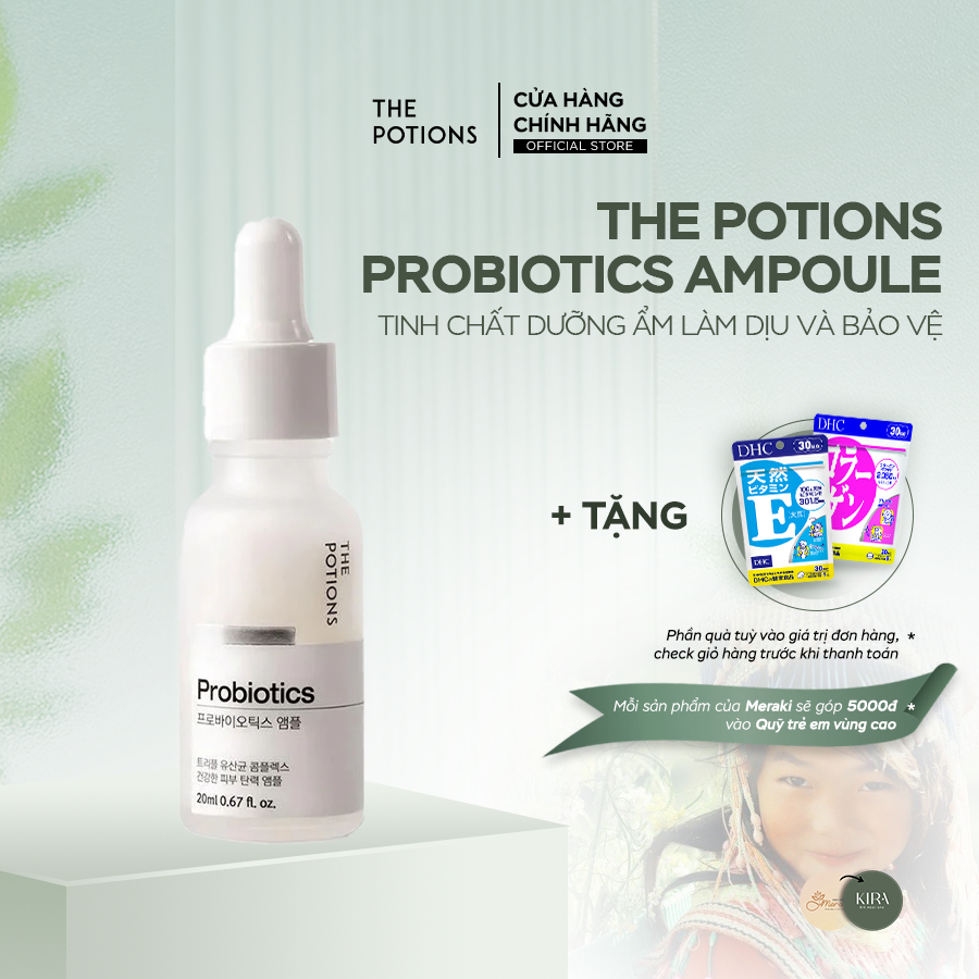 The Potions Probiotics Ampoule Soothing and Protecting Moisturizing Essence 20ml | Shopee Singapore