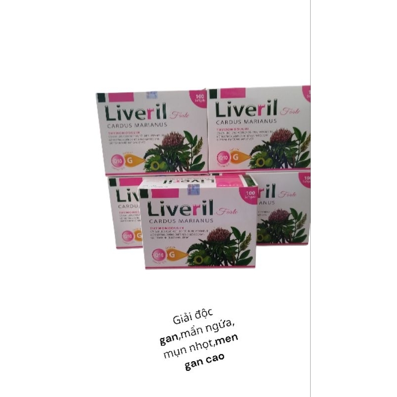 Liveril Forte box of 100 tablets helps clear heat, cool the liver ...