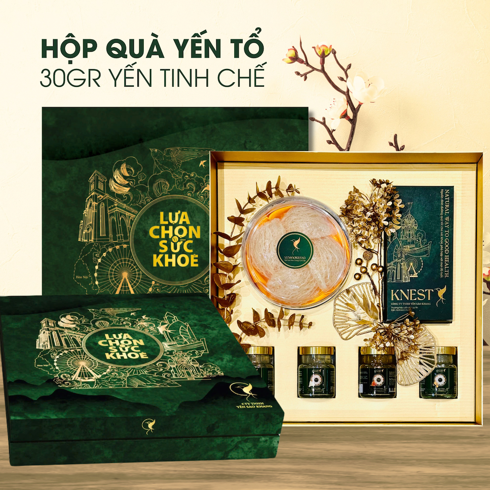 [Ho Chi Minh Express] KHANG bird's nest gift box KNEST bird's nest jar ...
