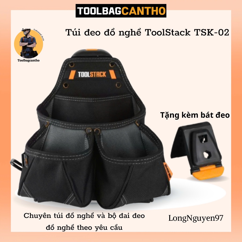 Toolstack TSK-02 tool bag has 2 screw compartments | Shopee Singapore
