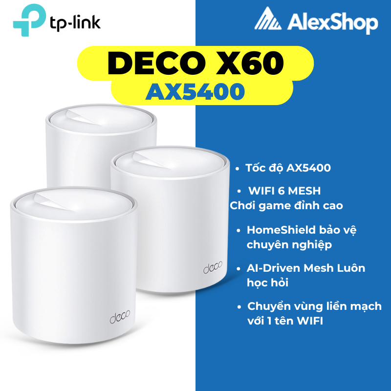 [AX5400] TP-Link Deco X60 WiFi 6 Router AX5400 Standard - Genuine ...
