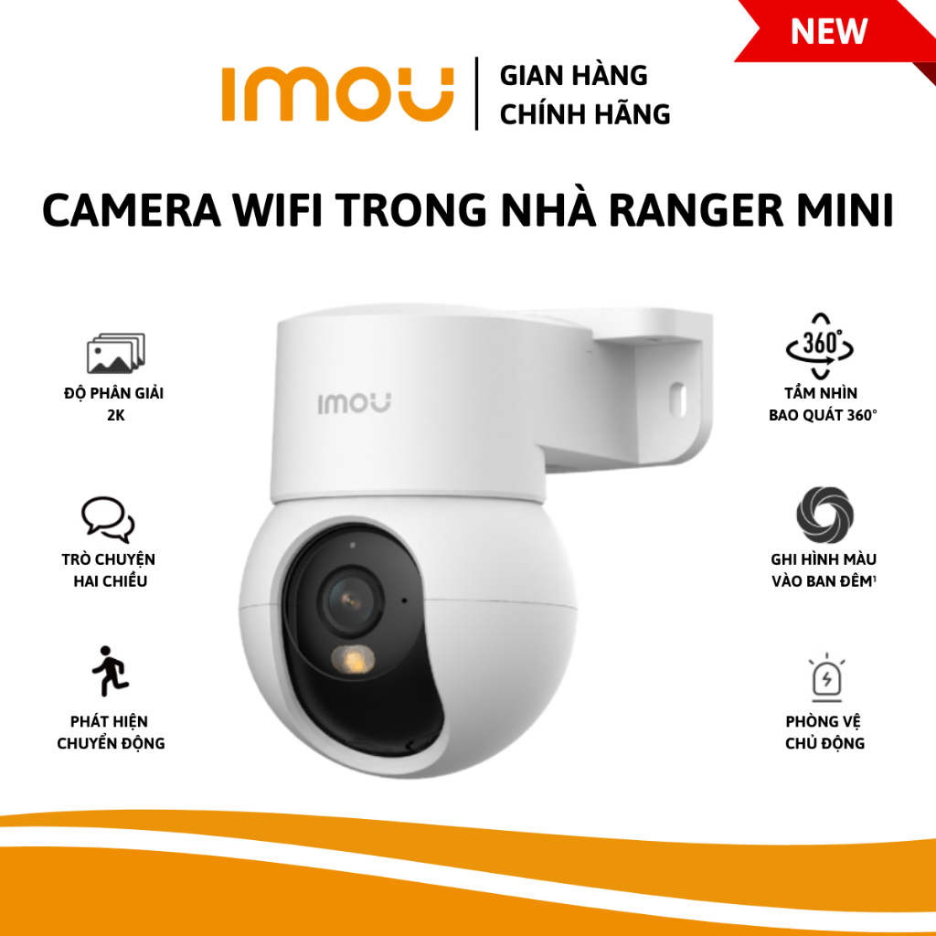 Imou Ranger Mini 3MP 5MP Indoor Wifi Camera with Integrated Night ...