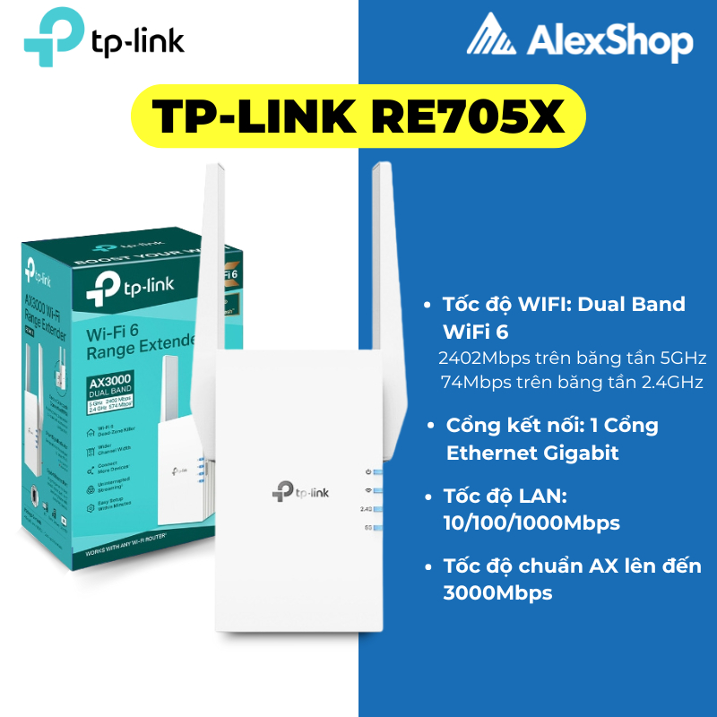 [AX3000] TP-Link RE705X / RE505X Wifi 6 Wifi Extender, Supports Easy ...
