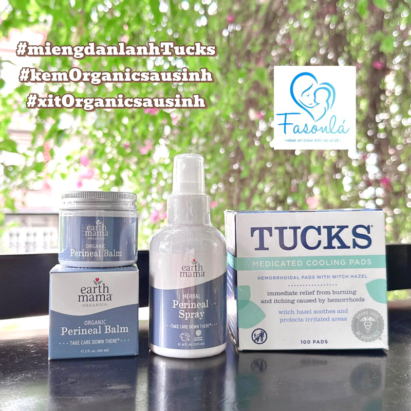 Tucks cold pad duo + American Earth mama perineal joint pain relief ...
