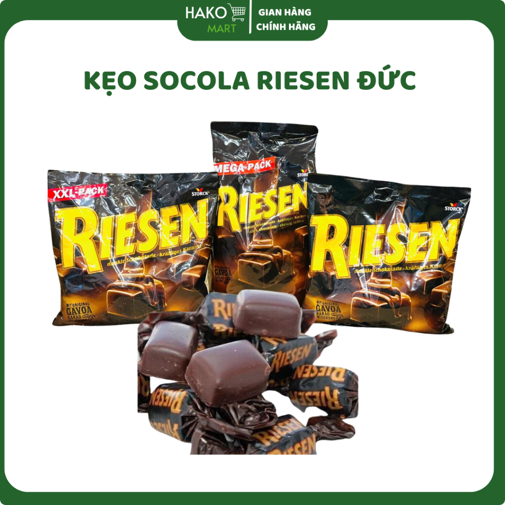 Riesen Chewy Toffee German Dark Chocolate Candy 150G Pack | Shopee ...
