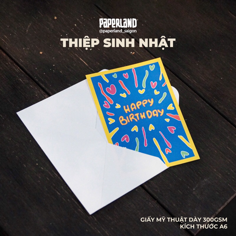 Happy BIRTHDAY CARD | Birthday POSTCARD | Kraft PAPER ENVELOPE INCLUDED ...
