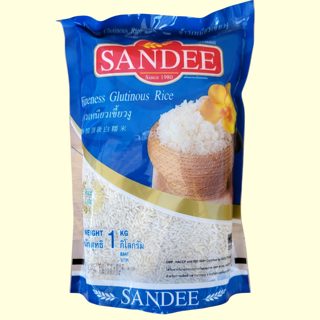Sandee + GREEN Bag 1 Kg + Sticky Rice Fineness Glutinous Rice (HALAL ...