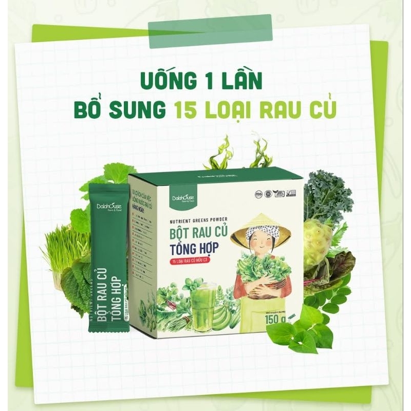 Dalahouse Organic Synthetic Vegetable Powder Includes 15 types of ...