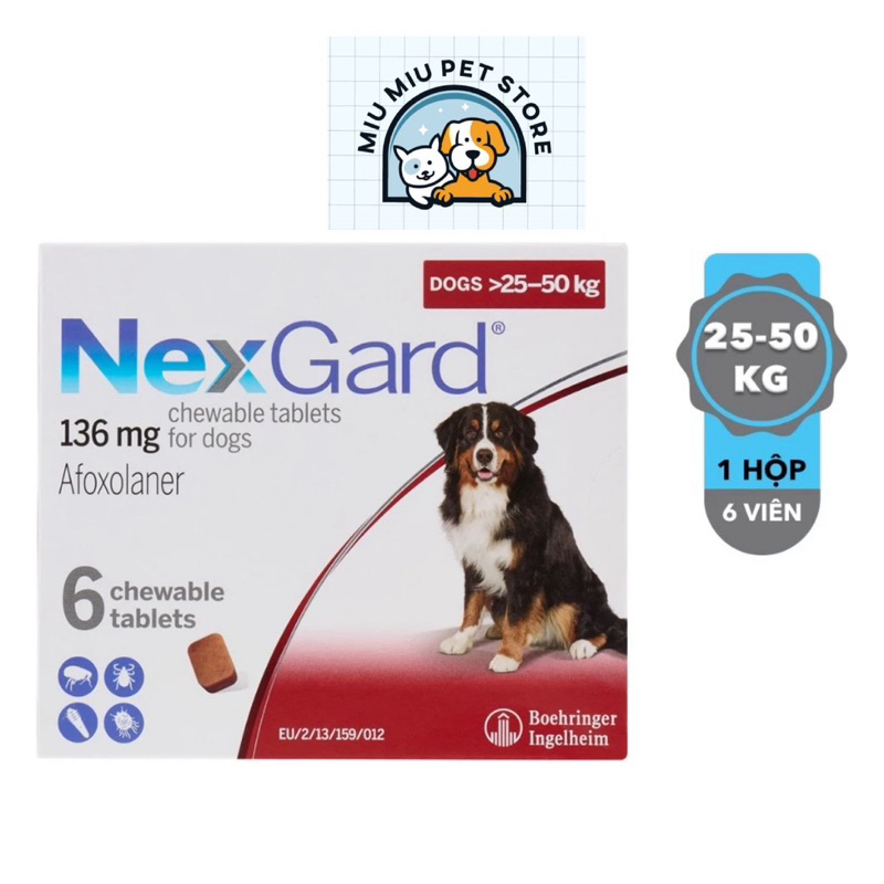 Nexgard 25-50kg (1 tablet) - Prevent and Treat Ticks, Fleas, Scabies ...