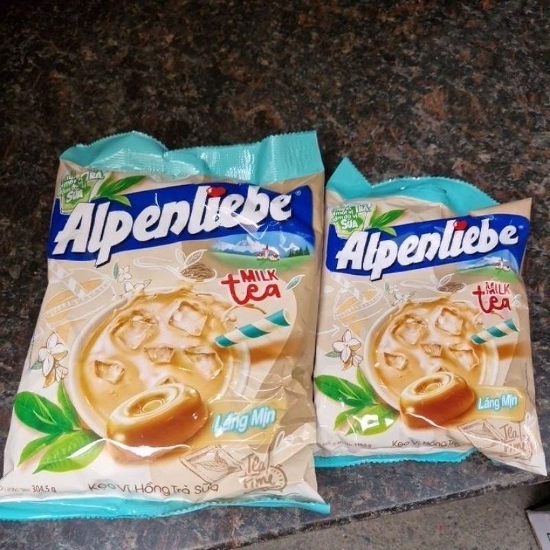 Alpenliebe Candy Pink Milk Tea Flavor Large Pack 304.5g/115.5g | Shopee ...
