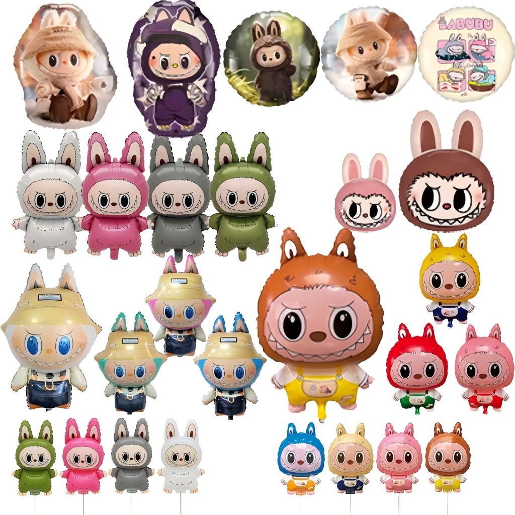 Cute Labubu and Capybara Balloons for hot trend baby's birthday ...