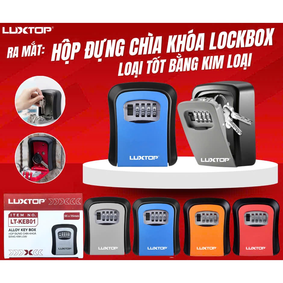 Safe 4-digit Password Key Box - Wall-Mounted LockBox Key Box | Shopee ...