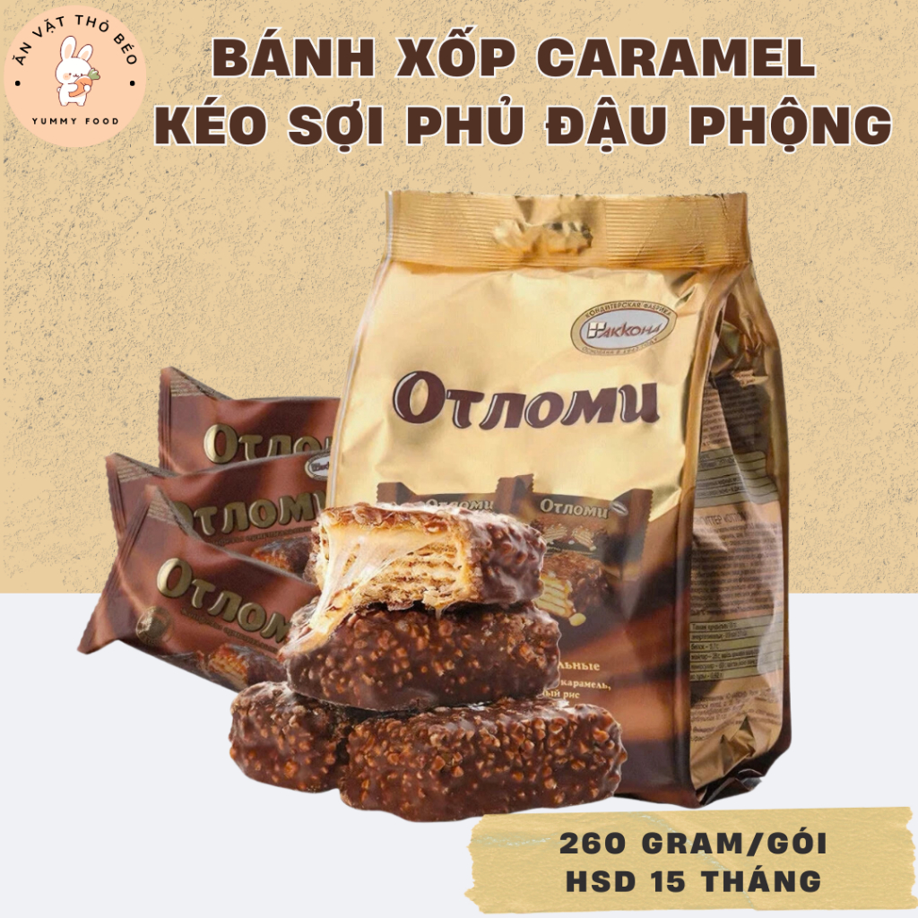 Peanut Chocolate Covered Sponge Cake, Caremel Spinning Sponge Cake Dinh Duong Snack Pack 260G ...