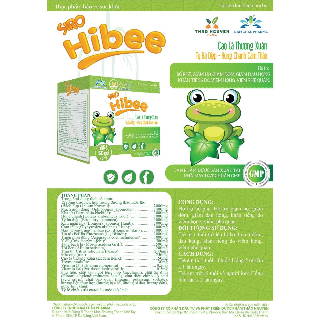 [GENUINE Comb] Siro HIBEE - Cough syrup (Supports relief of dry cough ...