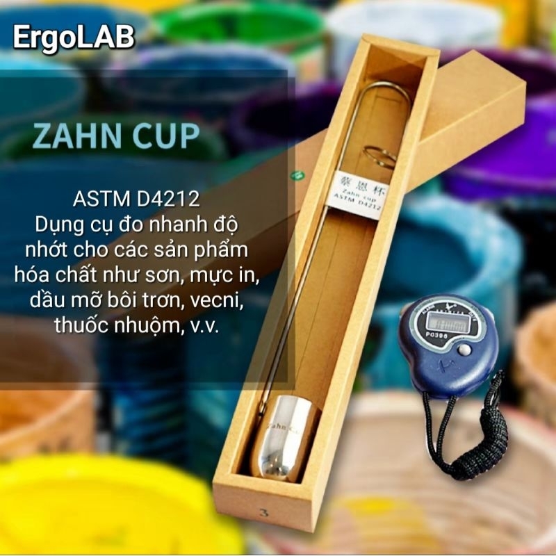 Zahn viscosity measuring cup according to ASTM D4212 standards to ...