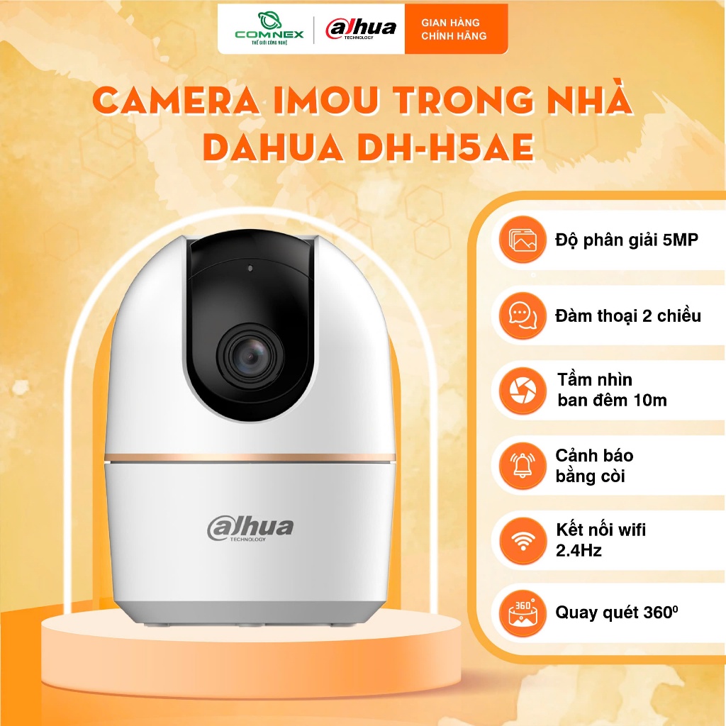 Dahua DH-H5AE 5MP Indoor Scanning Wifi Camera | Shopee Singapore